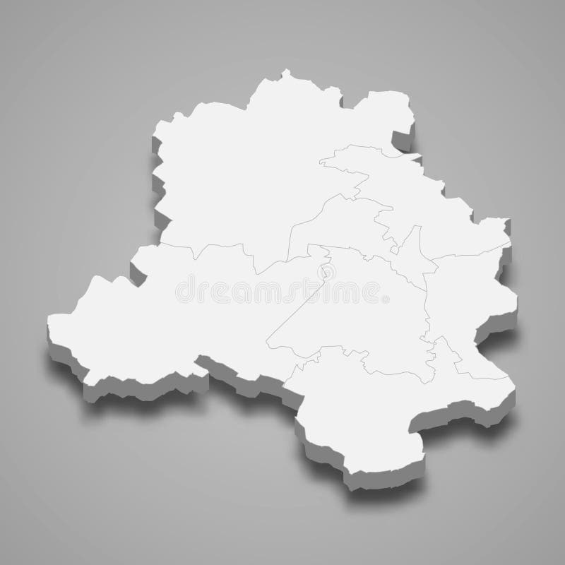 3d Map State of India Template for Your Design Stock Illustration ...