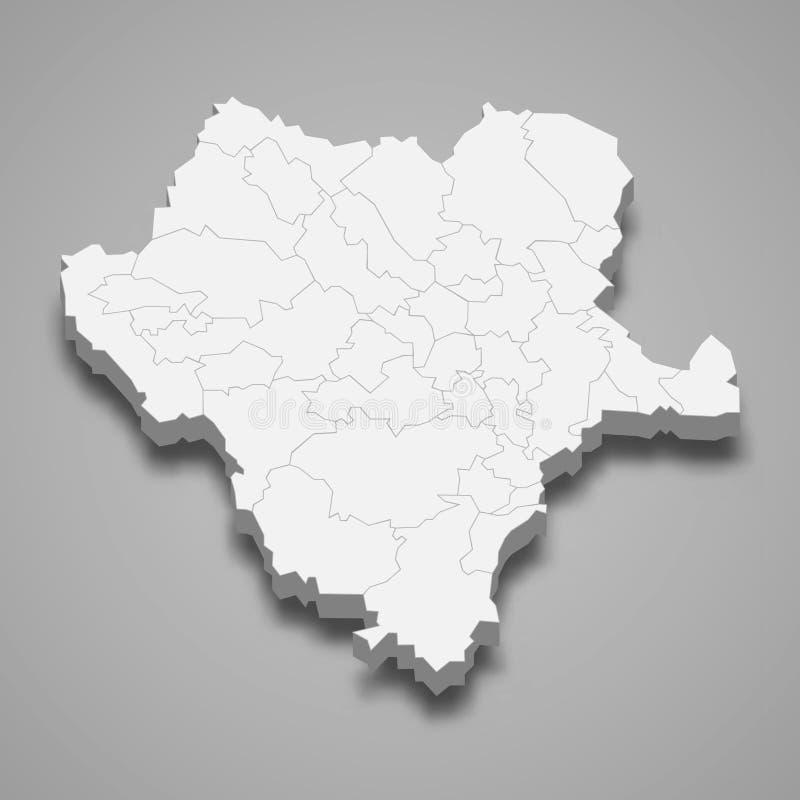 Durango Outline Map Mexico State Stock Vector - Illustration of ...