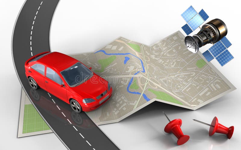 3d map paper stock illustration. Illustration of plan - 99546637