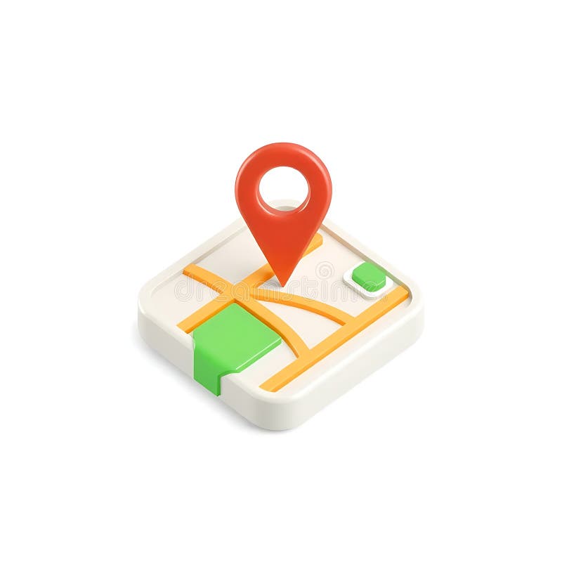 3d Map Pin Location Icon Illustration Design Stock Illustration ...