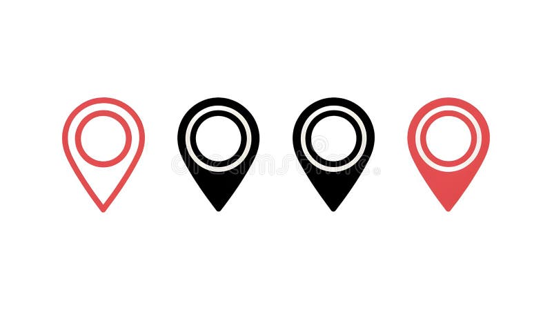 3d Map Pins. Map Location Pin. Navigation Marker on the Map. Stock ...