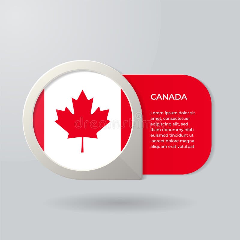 Canada Flag Icon Map Pointer Stock Illustrations – 368 Canada Flag Icon ...