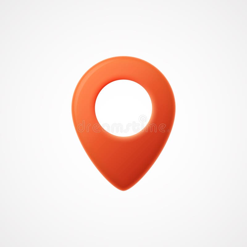 3d Map Pointer Icon. Map Markers Stock Vector - Illustration of ...