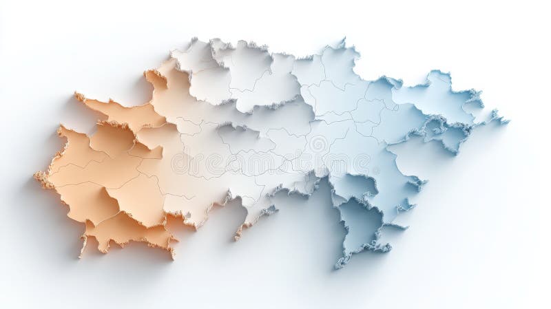 3d Map of Ukraine, a Visual Representation of Geography, Borders, and ...