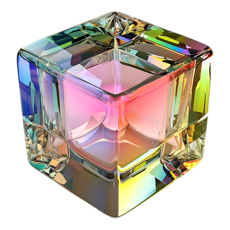3D Marble Cube Box on Transparent Background - Ai Generated Stock Illustration - Illustration of ...