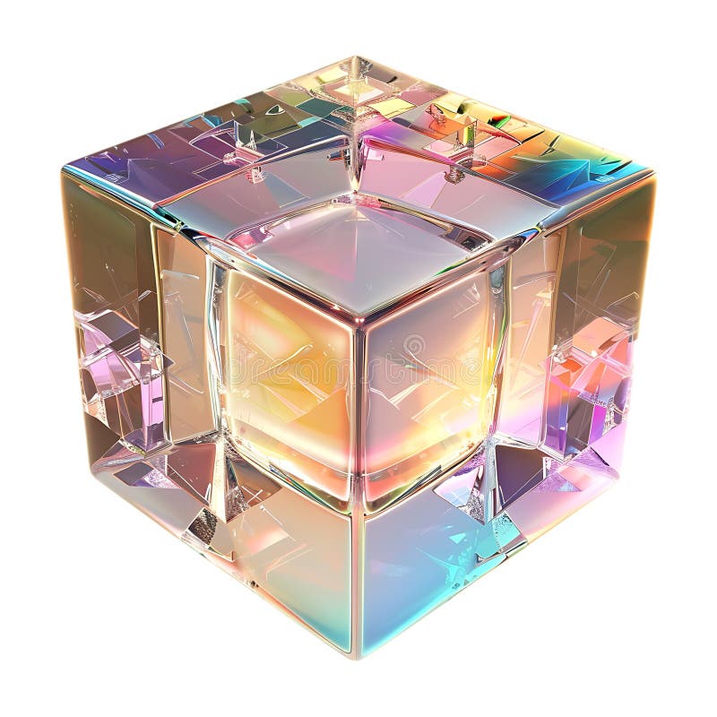 3D Marble Cube Box on Transparent Background - Ai Generated Stock ...