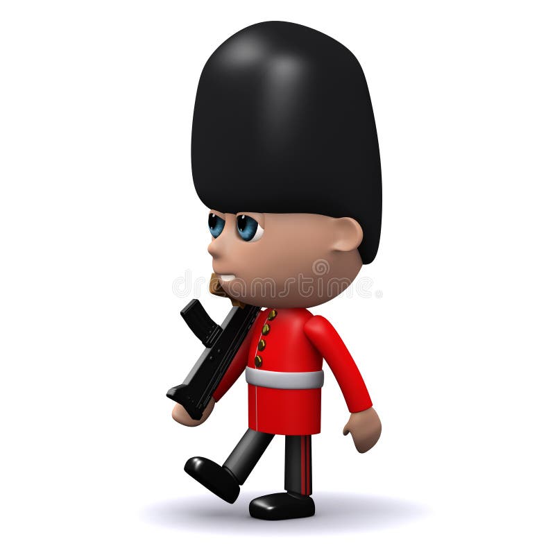 3d Coldstream Guard Side View Stock Illustration - Illustration of ...