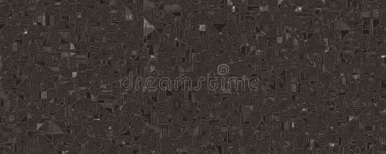 3d Material Digital Abstract Brown Circuit Stock Illustration ...