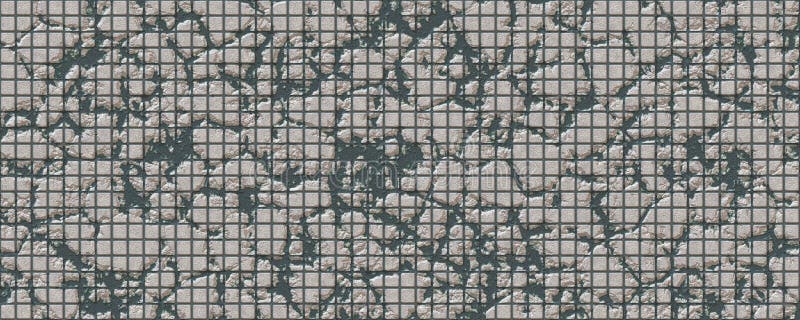 3d Material Old Square Tile Crack Wall Texture Stock Image - Image of ...