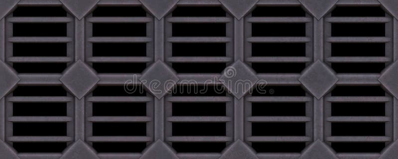 3d Material Ventilation Jail Texture with Black Background Stock ...