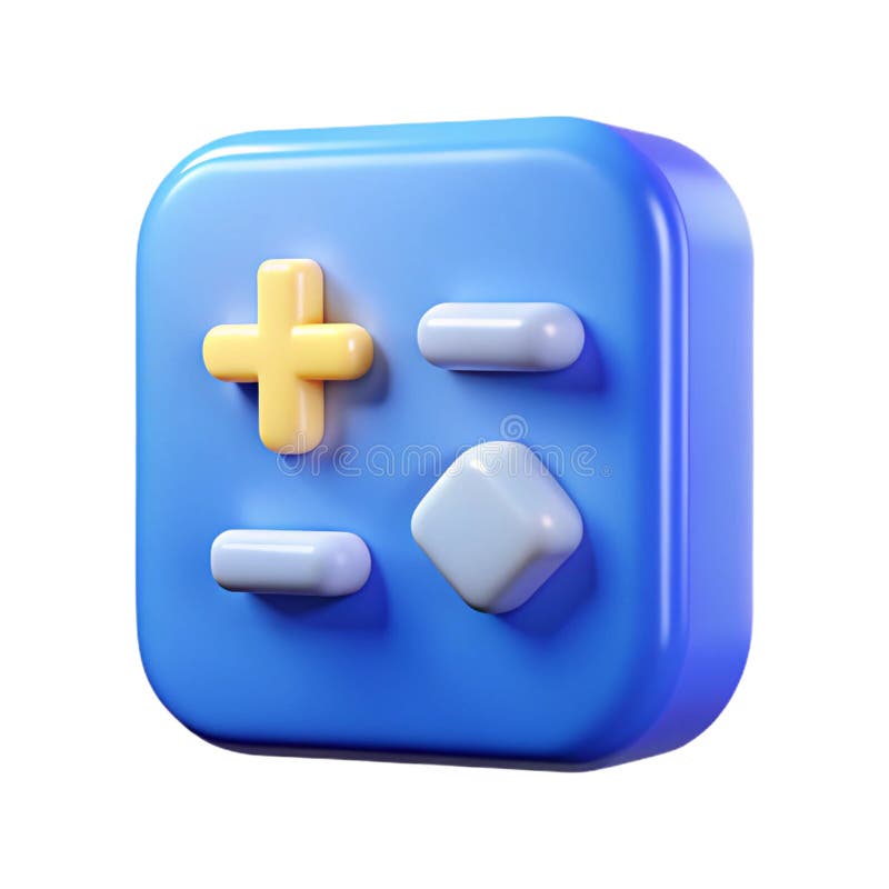 3D Math Equation Icon stock photo. Image of learning - 359826350