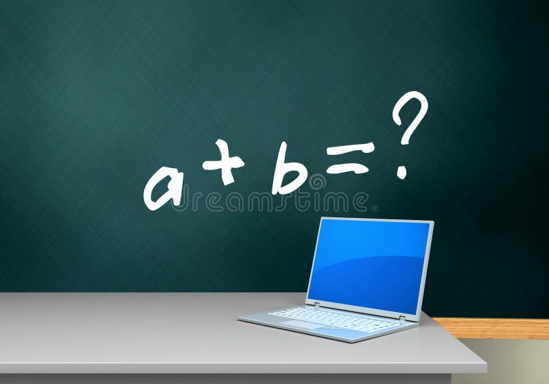 3d math exercise stock illustration. Illustration of copy - 98074336