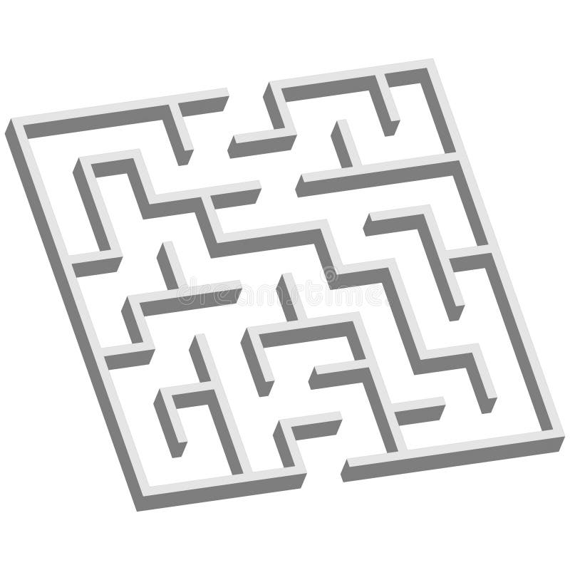 3d Maze Conundrum for Challenge the Kids, Labyrinth for Finding the ...