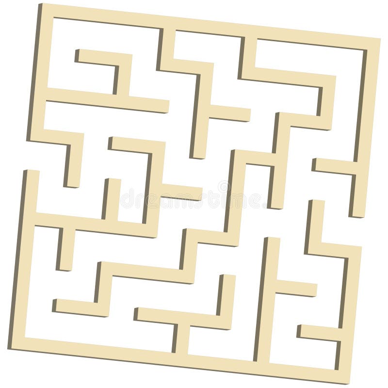 3d Maze Conundrum for Challenge the Kids, Labyrinth for Finding the ...