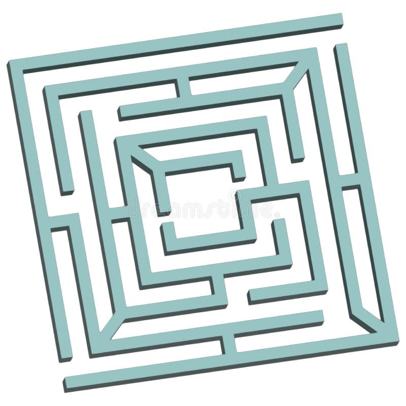 3d Maze Conundrum for Challenge the Kids, Labyrinth for Finding the ...