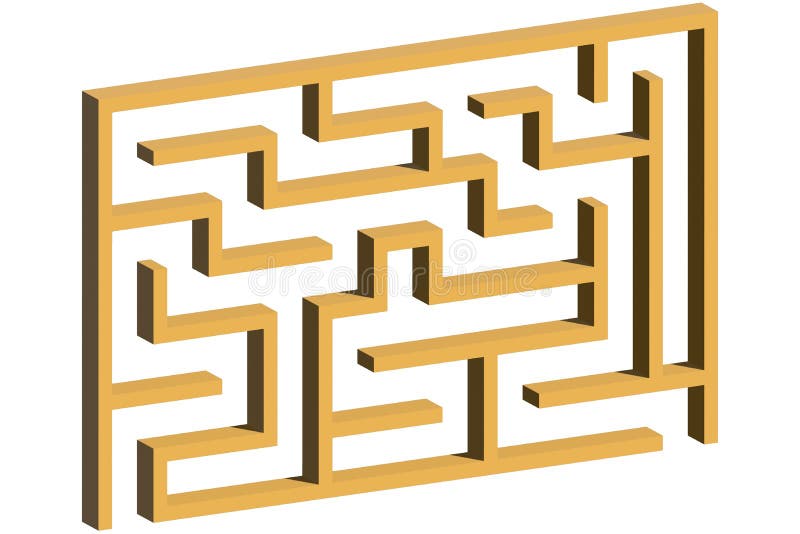 3d Maze Conundrum for Challenge the Kids, Labyrinth for Finding the ...