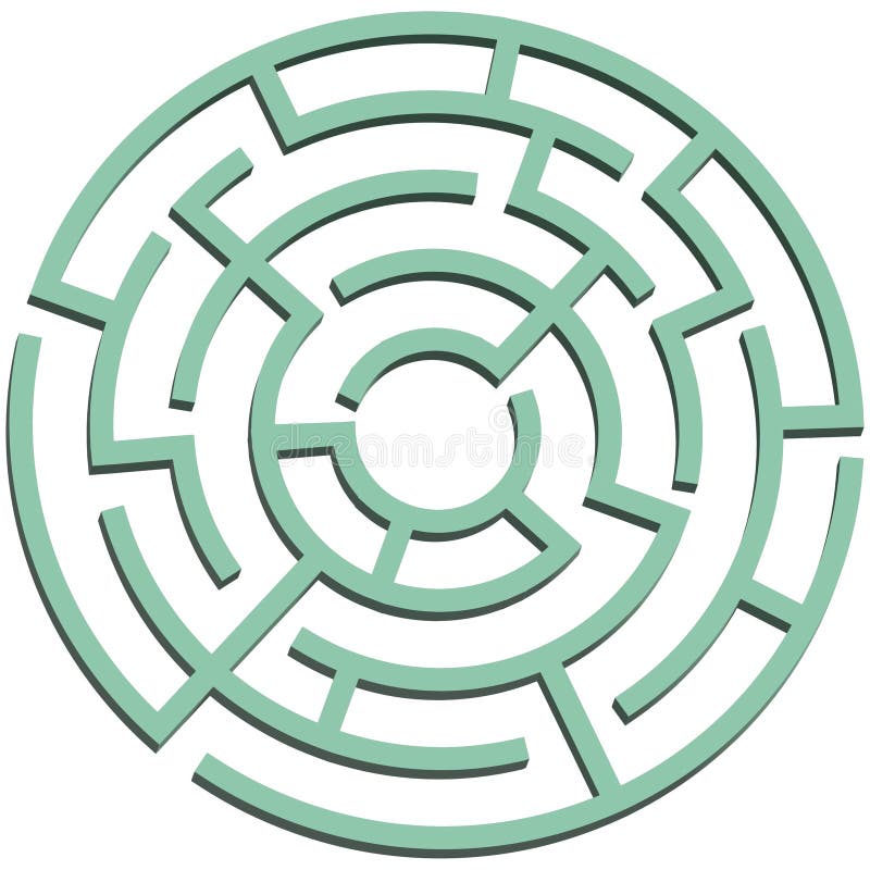 3d Maze Conundrum for Challenge the Kids, Labyrinth for Finding the ...