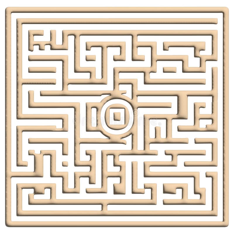 3d Maze Conundrum for Challenge the Kids, Labyrinth for Finding the ...