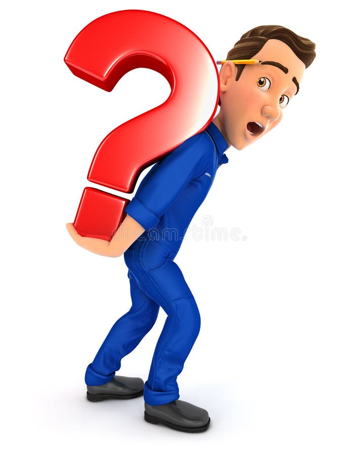 Heavy question stock illustration. Illustration of human - 34655004