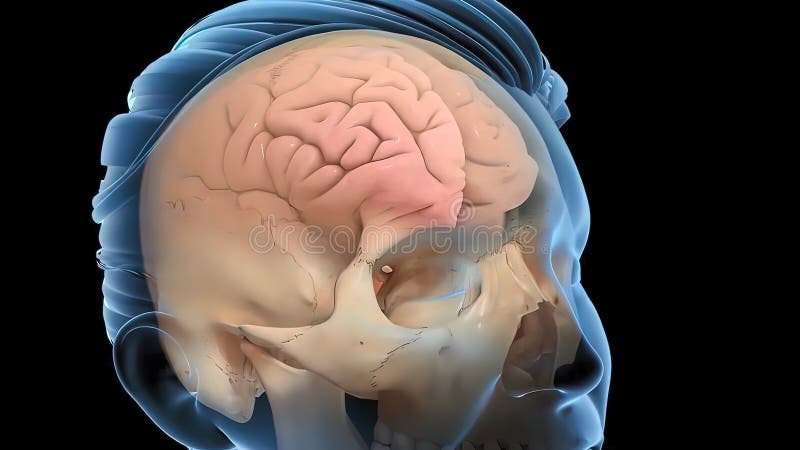 3D Medical Illustration of Brain Injury Stock Illustration ...