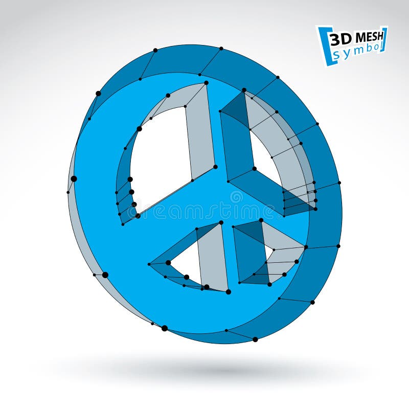 3d Mesh Web Blue Ambulance Icon on White Background, Co Stock Vector ...