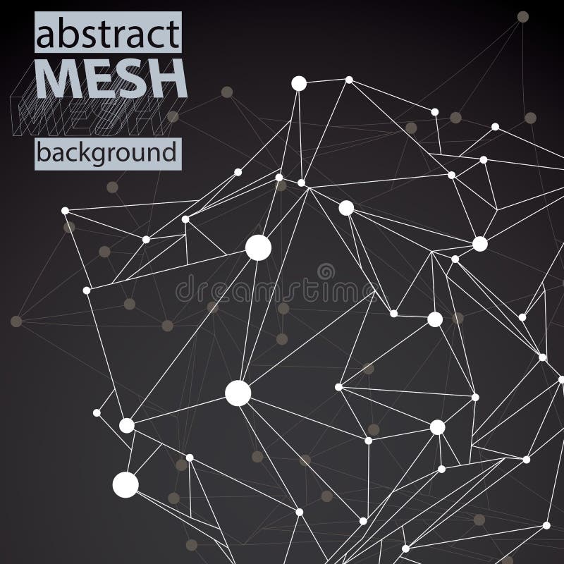 3D Mesh Modern Stylish Abstract Background Stock Vector - Illustration ...