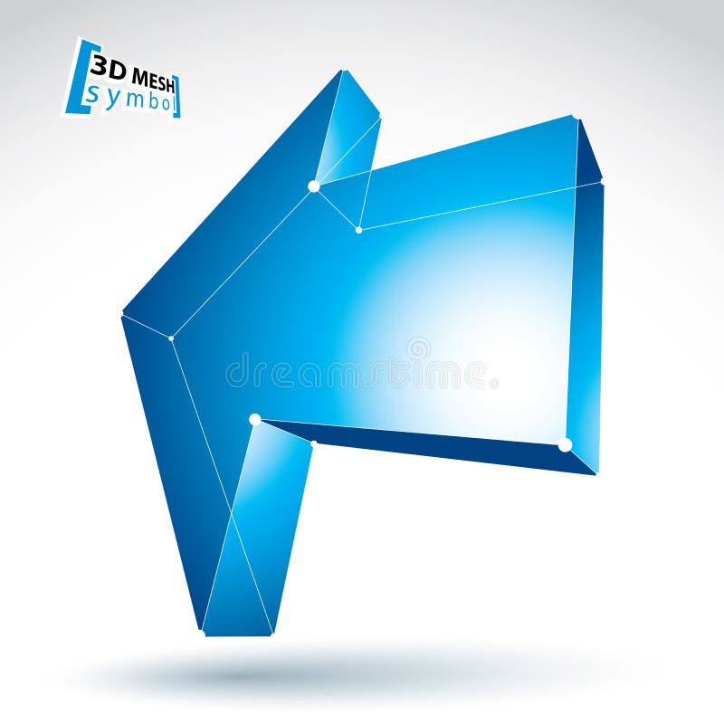 Set of 3d Mesh Trendy Update Icons on White Background, Stock Vector ...