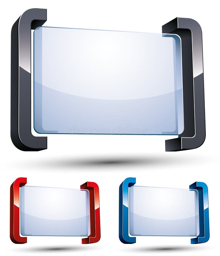 3d message banner. stock vector. Illustration of announcement - 42985786