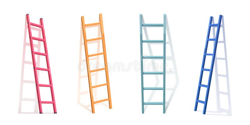 3d Realistic Ladder Vector Stock Illustrations – 565 3d Realistic ...