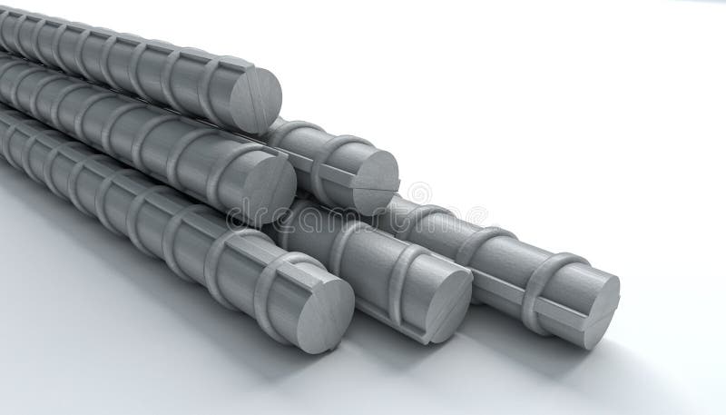 3d metal rebar stock illustration. Illustration of textured - 82833122