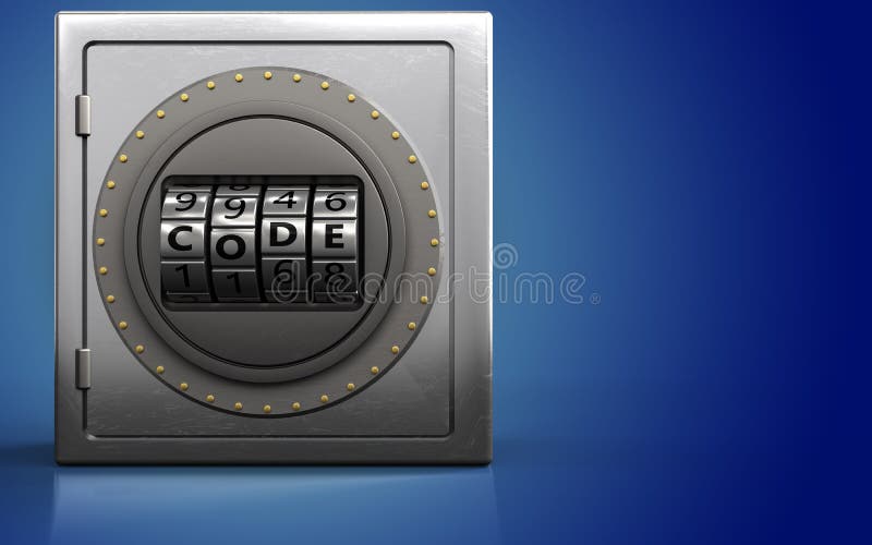 3d metal safe metal safe stock illustration. Illustration of closed ...