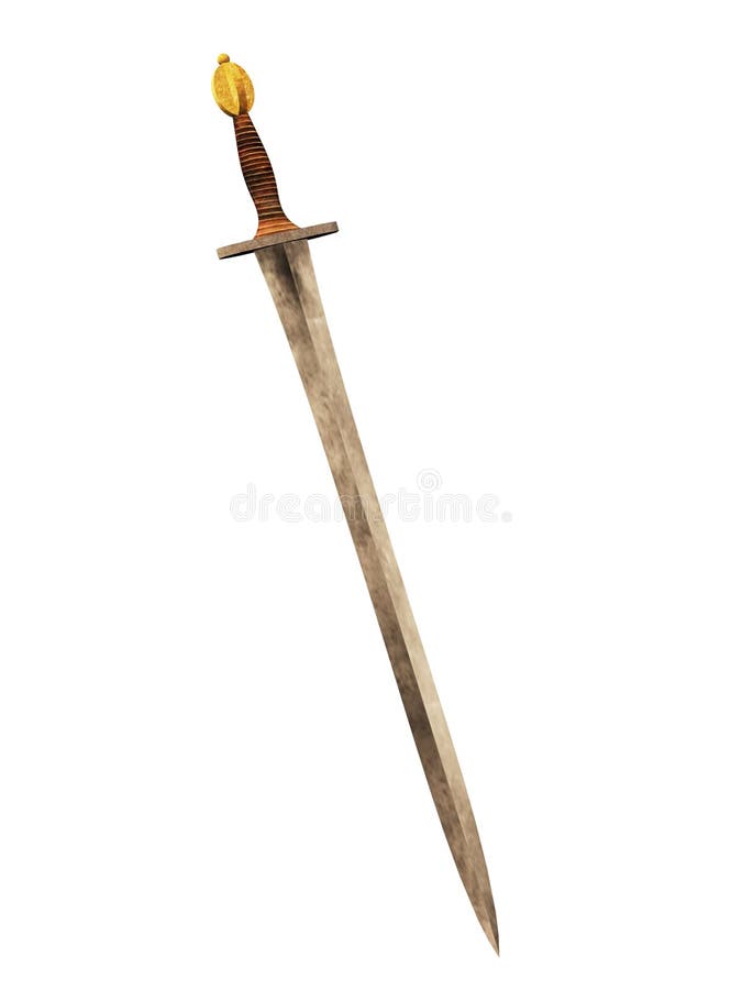 3d metal sword stock illustration. Illustration of history - 155557711