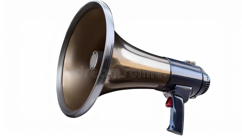 3d Metalic Render of Megaphone Promo Icon, on White Background PNG ...