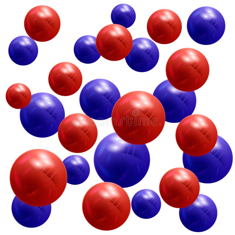 Metallic 3D Multicolor Balls. Design Element Stock Vector ...