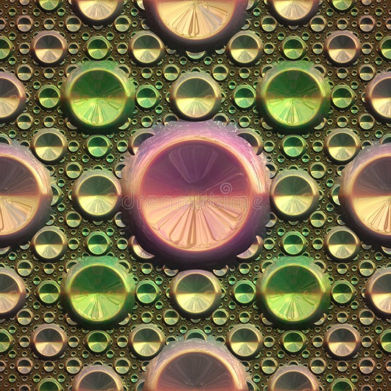 3D Render of Metallic Luxury Seamless Tile Stock Illustration ...