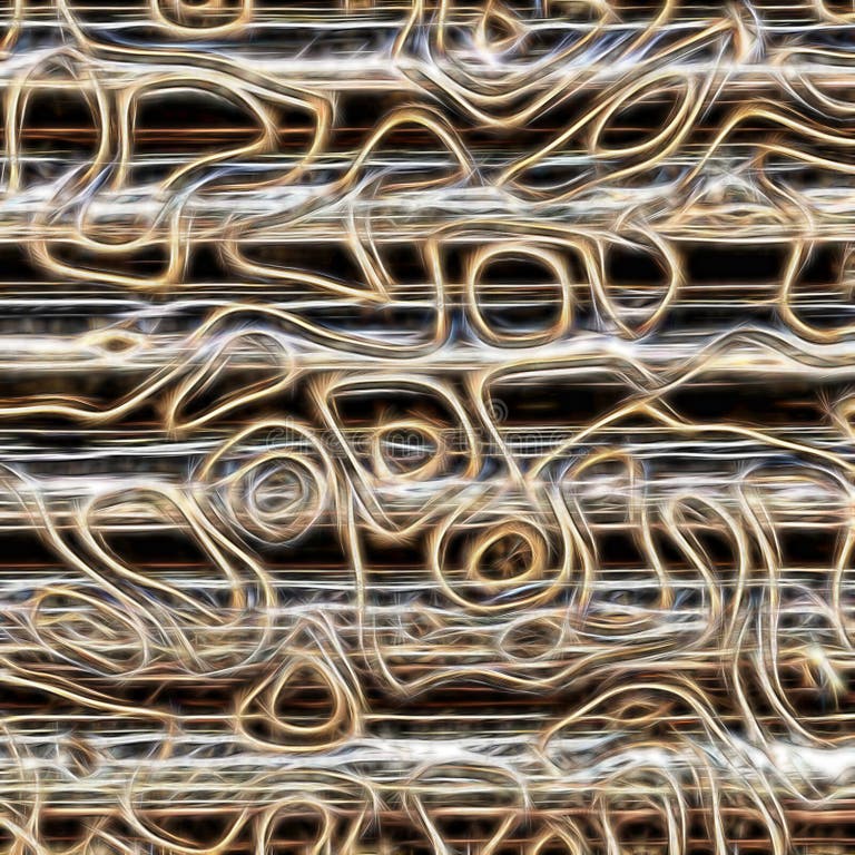 3d Metallic Surface Wave Pattern Stock Illustration - Illustration of ...