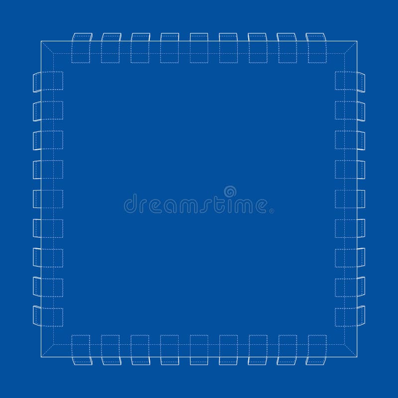 Microprocessor Blueprint Stock Illustrations – 241 Microprocessor ...