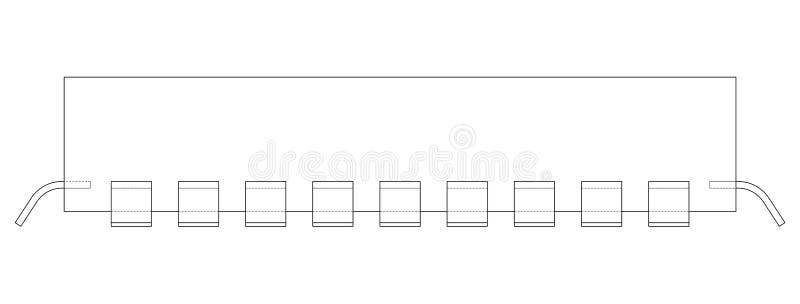 3D Microchip. 3d Illustration Stock Illustration - Illustration of ...