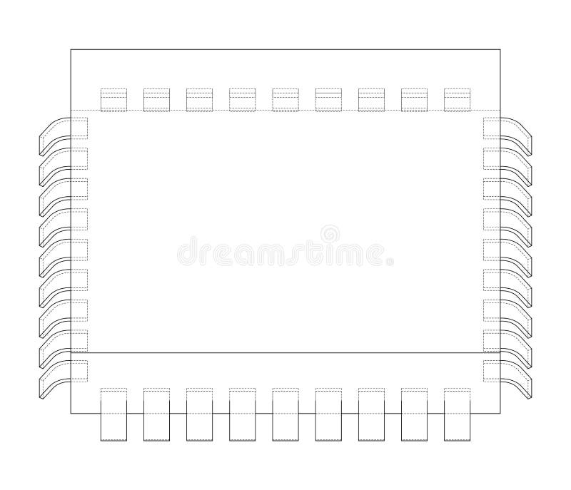 Microprocessor Blueprint Stock Illustrations – 241 Microprocessor ...