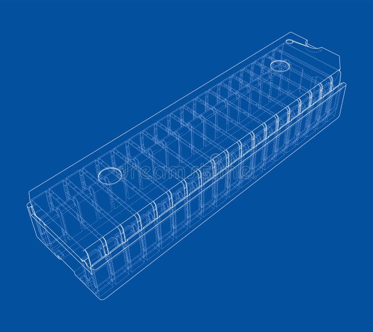 3D Microchip. Vector Rendering of 3d Stock Vector - Illustration of ...