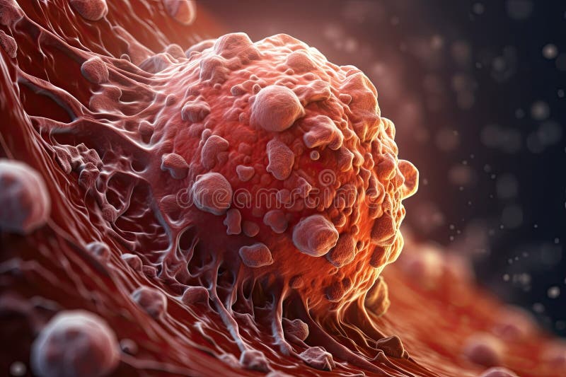 3D Microscopic View of a Tumor Cell Stock Photo - Image of microbiology ... 3D Microscopic View of a Tumor Cell Stock Photo - Image of microbiology ...