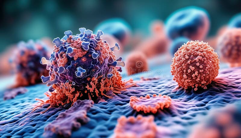 3D Microscopic Visualization of Viral Particles with Spike Proteins ...