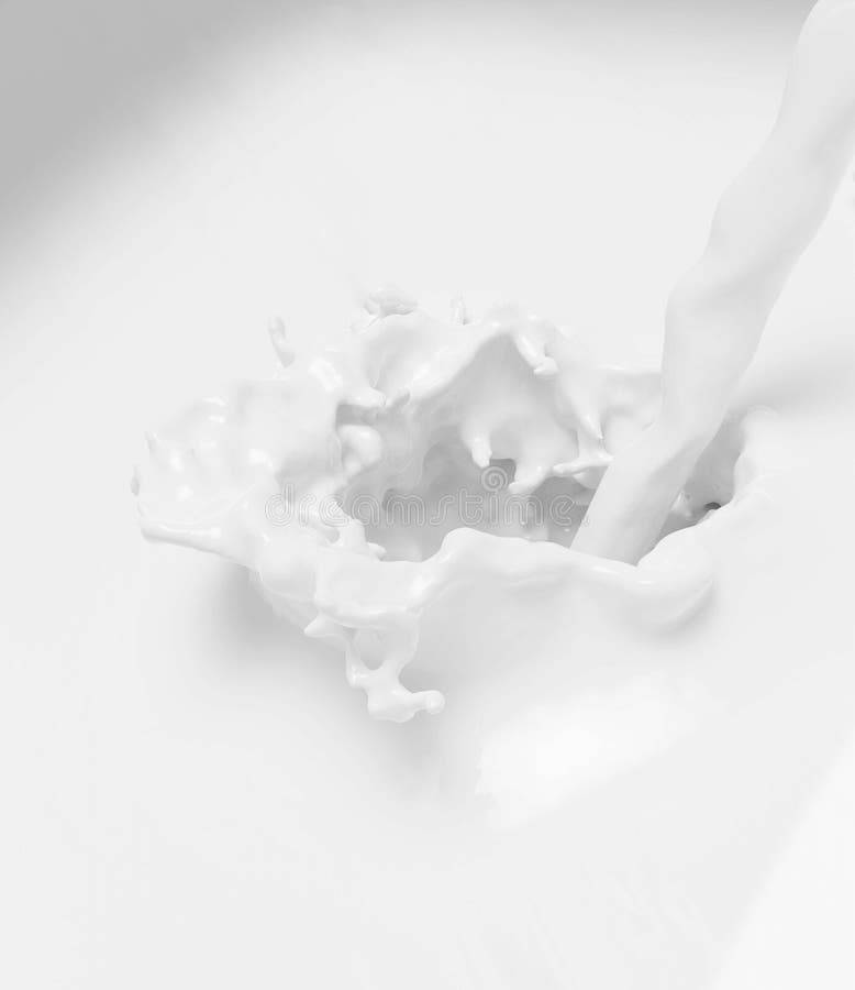 3d Milk Splash stock illustration. Illustration of white - 263450116