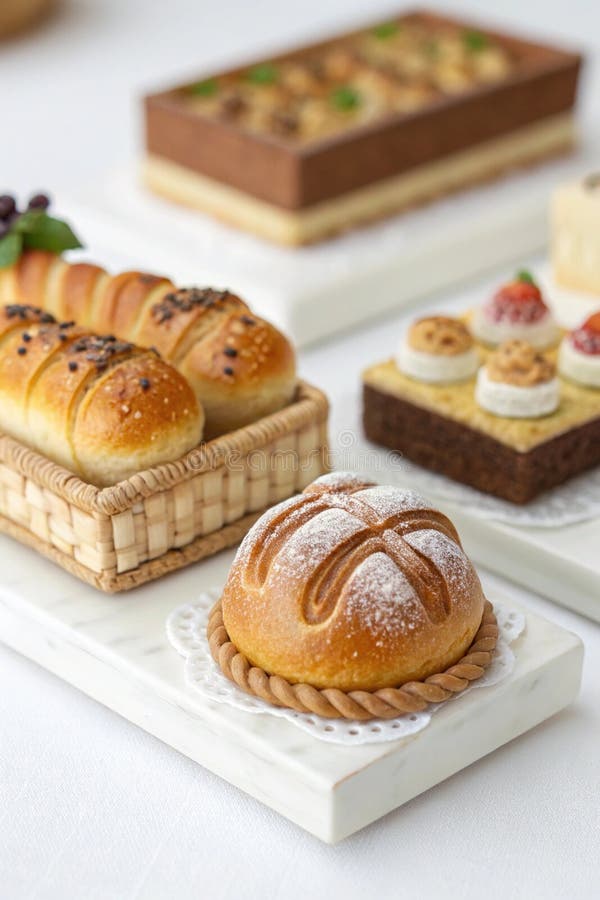 3D Miniature Bakery Product Stock Illustration - Illustration of ...