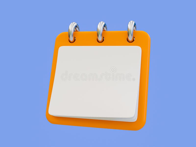 3d Minimal Blank Notepad Sheet. Reminder. Empty Reminder Papers Stock ...