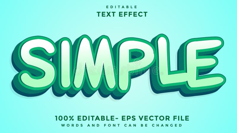 3d Simple Text Effect Stock Illustrations – 1,714 3d Simple Text Effect ...