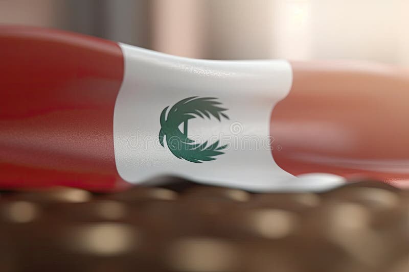 3d Minimalist Kuwait Flag Bokeh Background Generative AI Stock ...