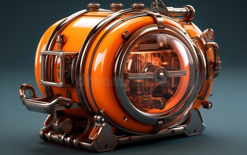 A 3D Minimalistic Representation of a Steam-powered Gas Compressor ...