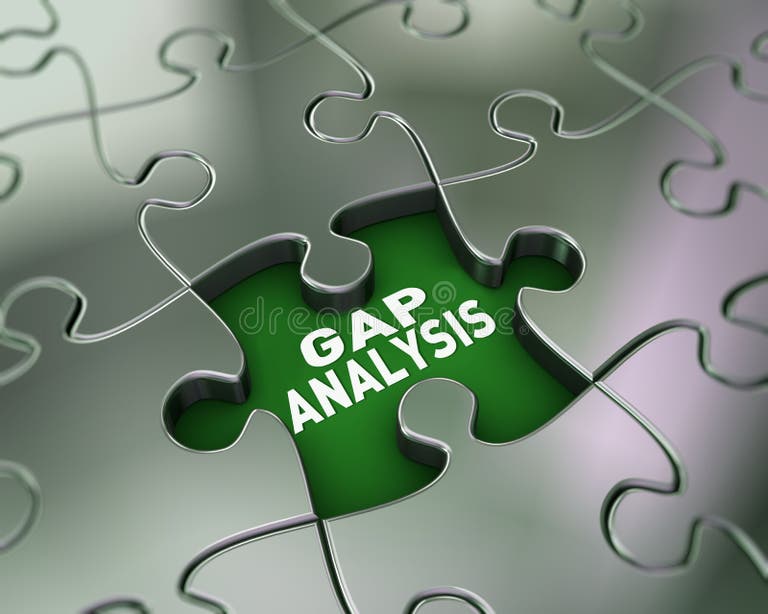 3d Missing Puzzle Piece Gap Analysis Stock Illustration - Illustration ...
