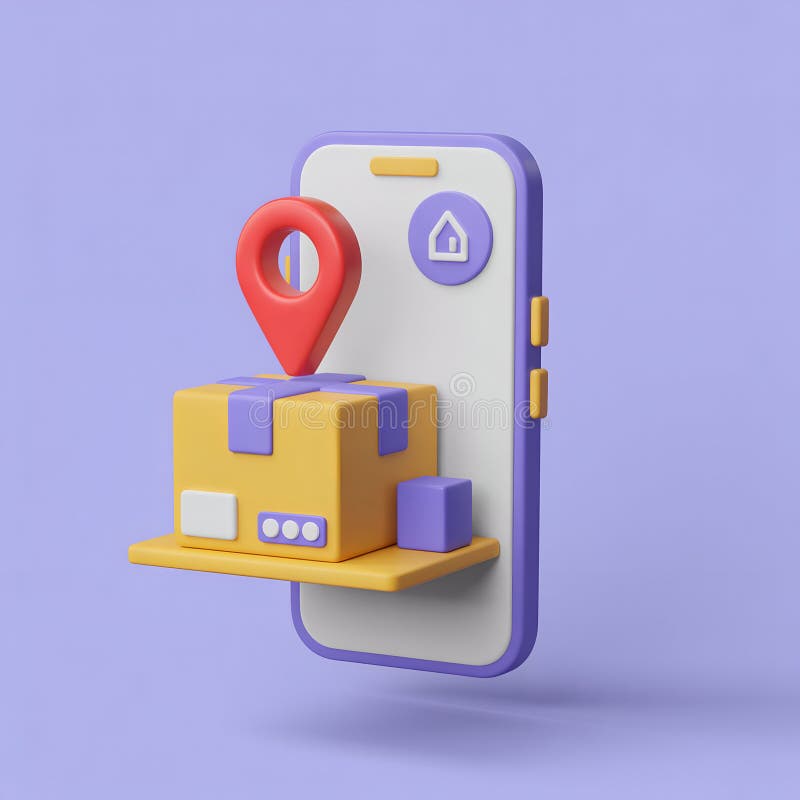 Mobile App Delivery Tracking Stock Illustrations – 7,126 Mobile App ...